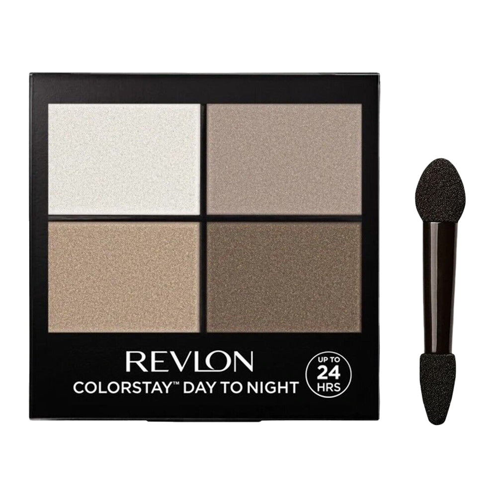 Revlon Day to Night Eyeshadow Quad - 24H Colour, 555 MOONLIT – Blush