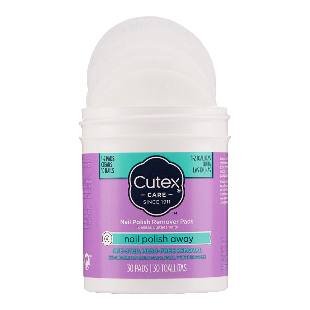 Cutex Nail Polish Remover Pads NAIL POLISH AWAY 30 pads – Blush