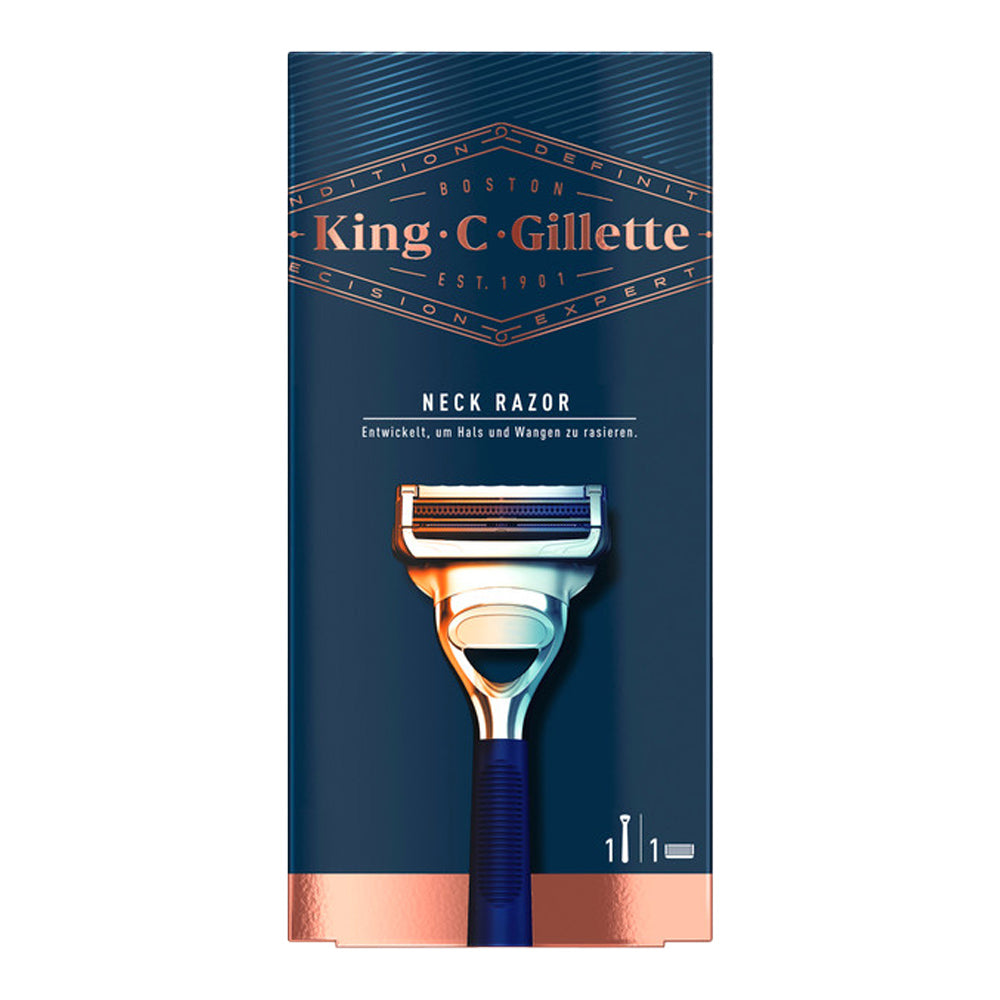 King C. Gillette Neck Razor + 1 Blade – Blush